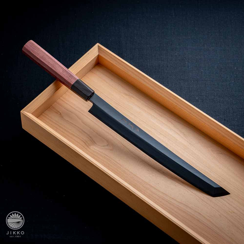 Ginza Nihon Sashimi (Yanagi) Sakimaru knife Japanese carbon steel 2 ca ...